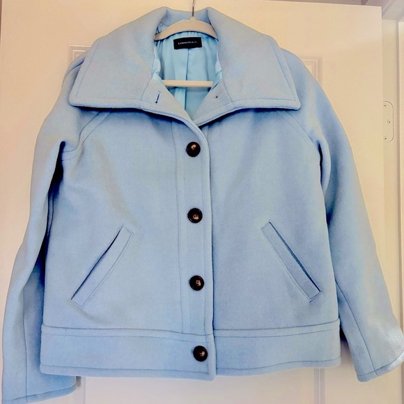 summersalt | Jackets & Coats | Summer Salt Light Blue Buttonup Jacket S ...